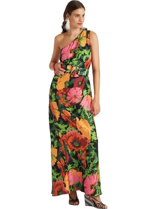 La DoubleJ Roy Printed Maxi Dress - Wonderland Black