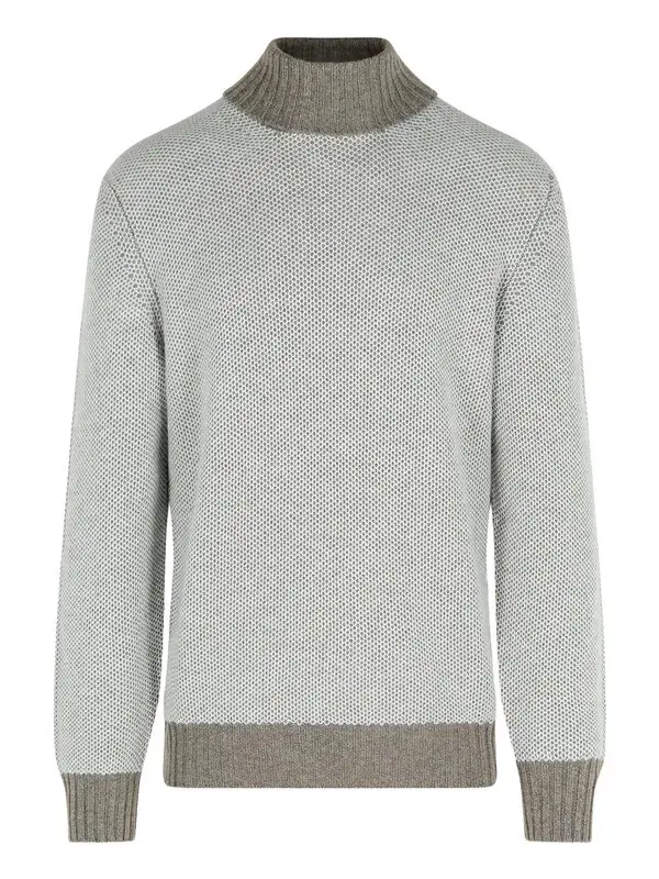 GRAN SASSO Cashmere High Neck Sweater - Brown