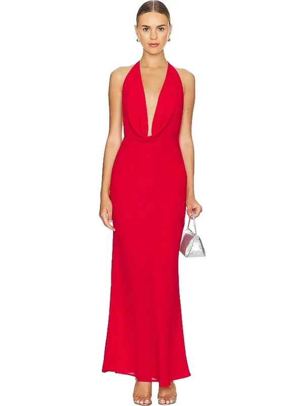 RUNAWAY THE LABEL Lexie Maxi Dress - Cherry