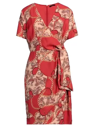MARCIANO Paisley Print Wrap Dress - Red
