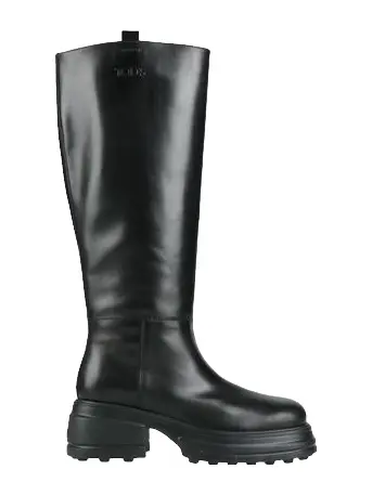 TOD'S Leather Knee-high Boots - Black