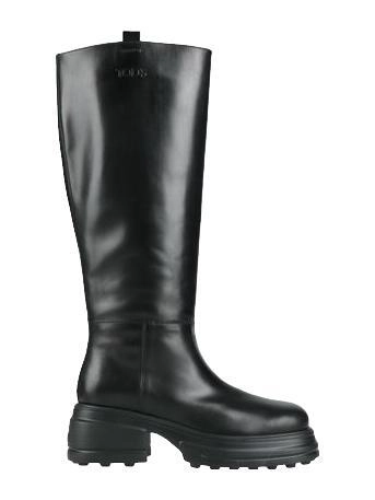 TOD'S Leather Knee-high Boots - Black