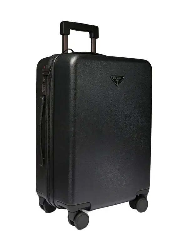 Prada Triangle-logo Suitcase - Black