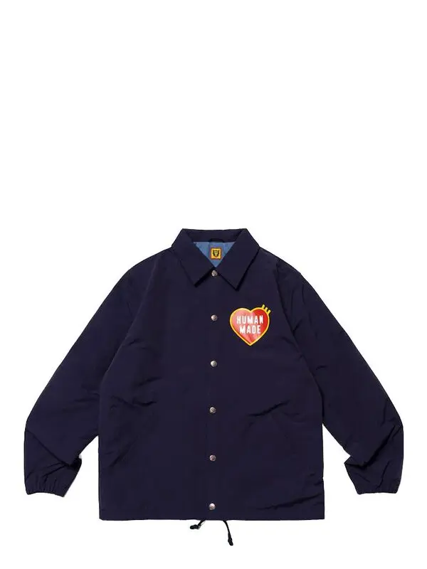 HUMAN MADE Heart Logo Coach Jacket - Navy Blue