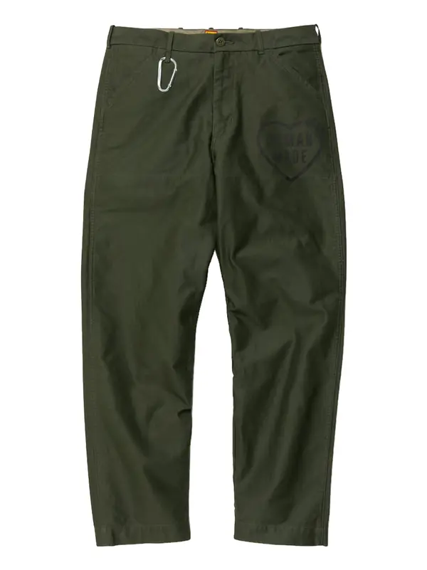 HUMAN MADE Heart Logo Chino Pants - Olive Drab
