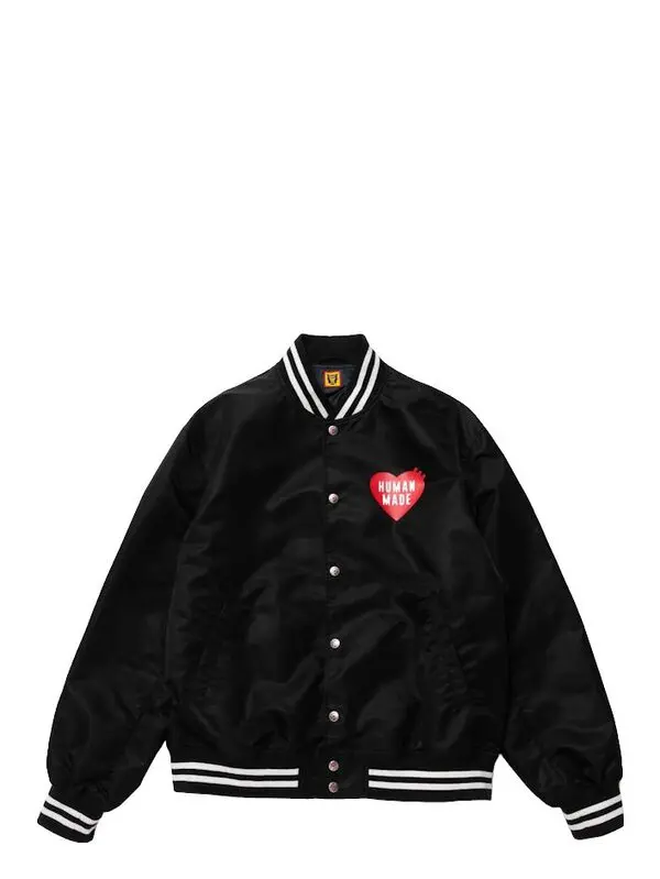 HUMAN MADE Nylon Stadium Jacket - Black