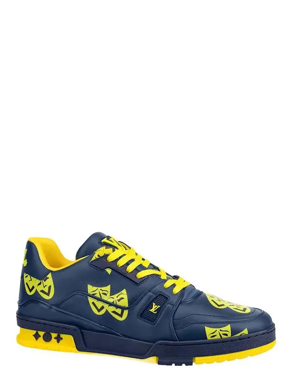 LOUIS VUITTON Trainerin Sneakers - Navy Blue/yellow