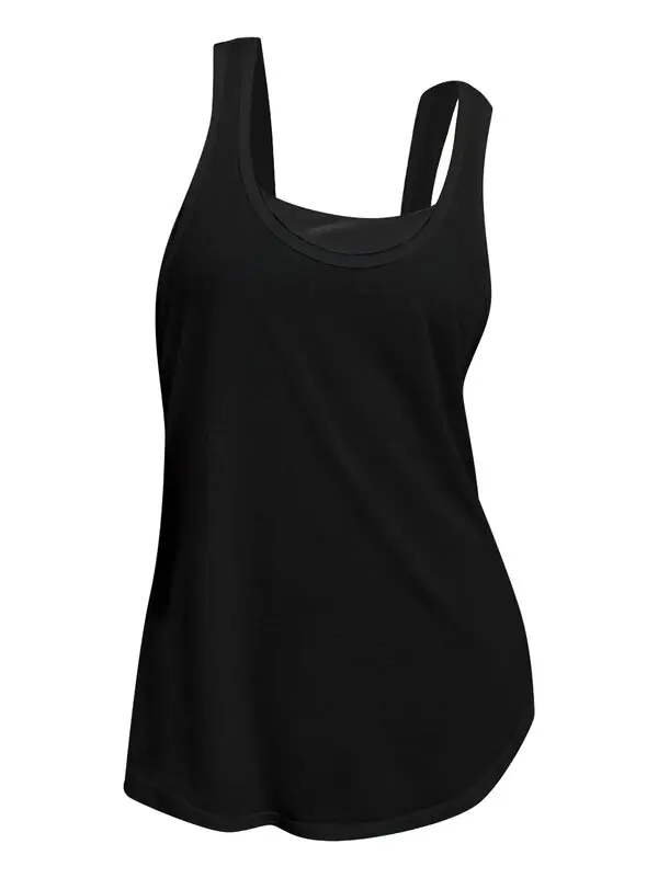 Carbon38 Long Racerback Tank - Black