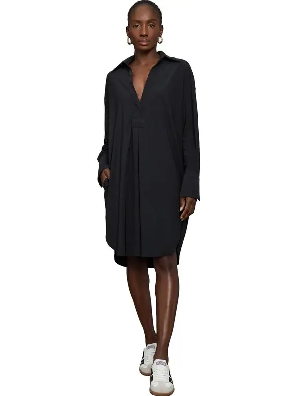 ONA Sag Harbour Shirt Dress - Black