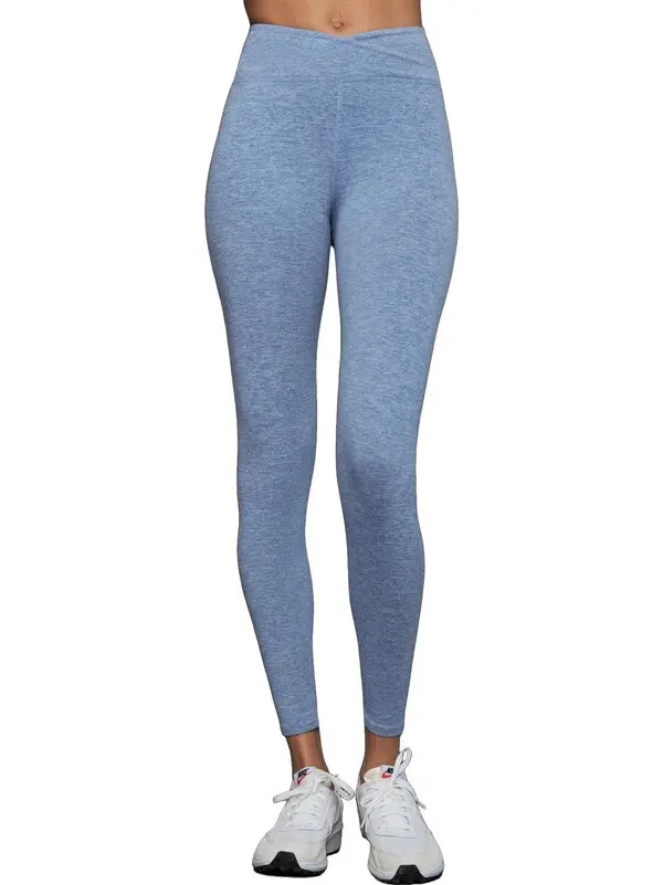 Carbon38 Wrap Legging In Heather Melt - Quiet Harbor