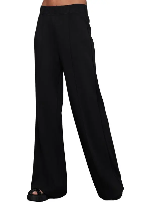 Carbon38 Pintuck Knit Pant - Black