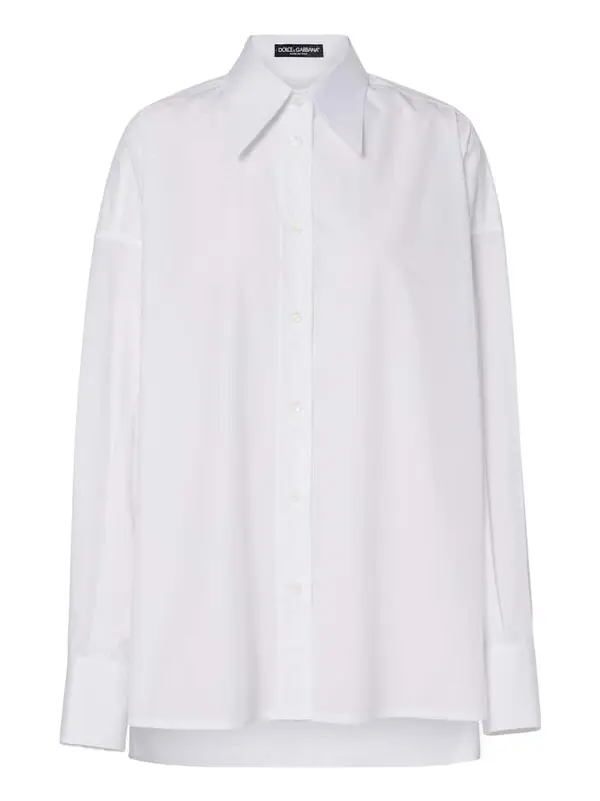 Dolce & Gabbana Cotton Poplin Button-down Shirt - White