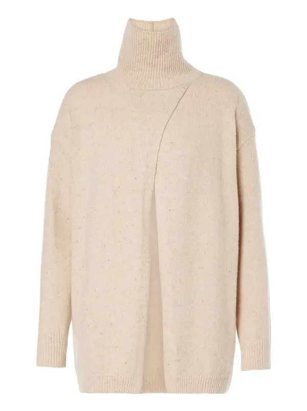 Max Mara Angelo Wool-blend Turtleneck Sweater - Beige