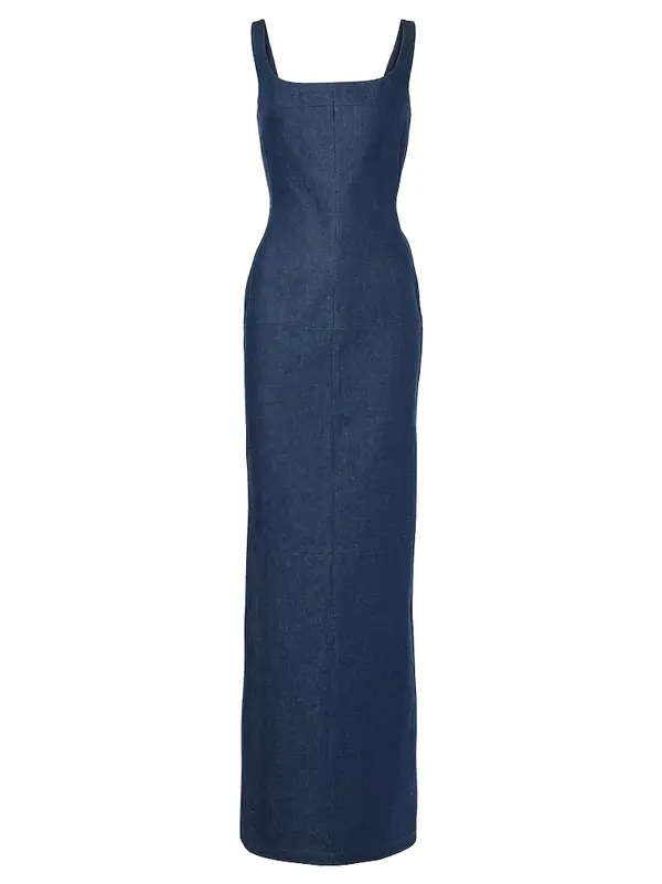Jacquemus La Robe De-nîmes Spoglio Denim Dress - Blue