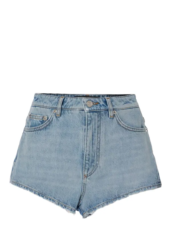 Dolce & Gabbana High-rise Denim Shorts - Blue