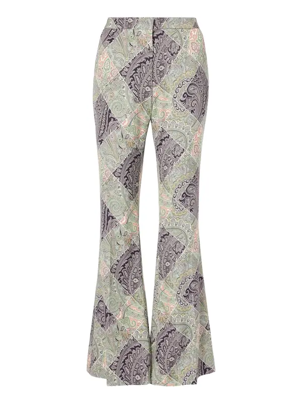 Etro Paisley Flared Trousers - Multicoloured