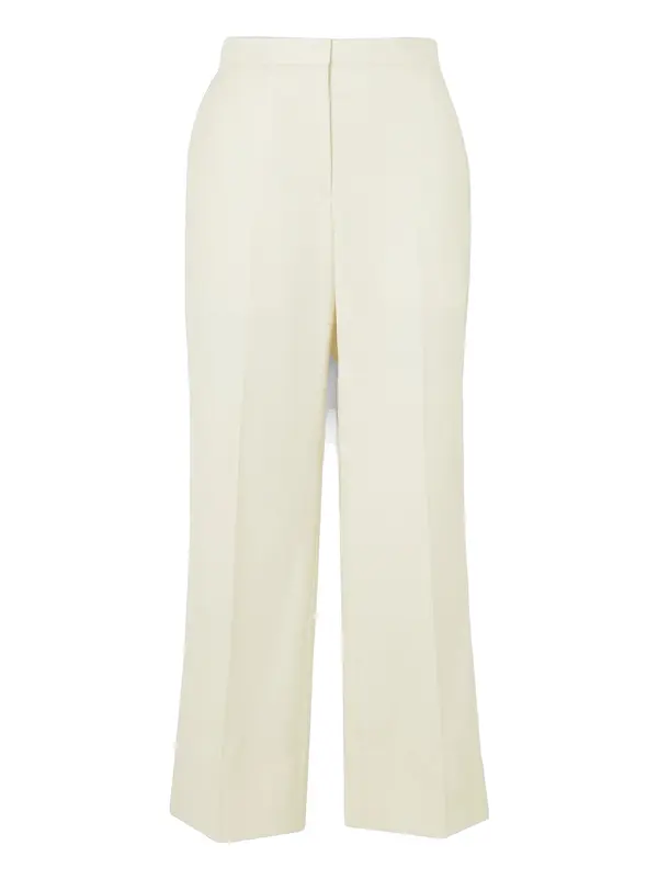 Brioni Barathea Wool Straight-leg Pants - Cream