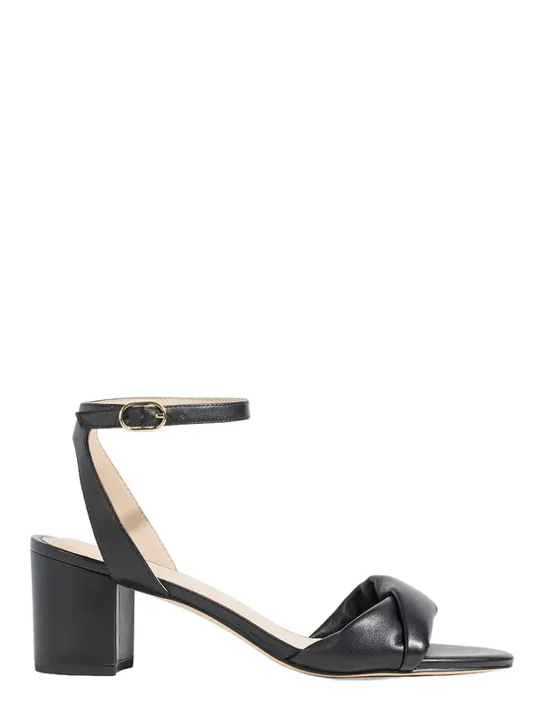 STUART WEITZMAN Everly 50 Leather Sandals - Black