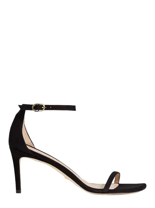 STUART WEITZMAN Suede Sandals - Black