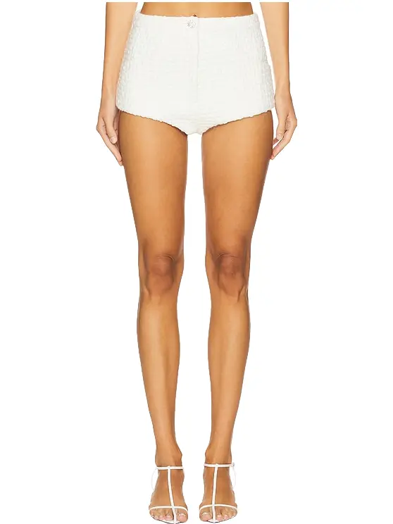 LOVERS AND FRIENDS Josephine Tweed Shorts - White