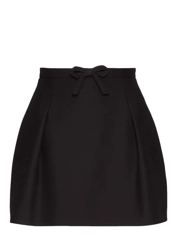 Valentino Garavani Crepe Couture Mini Skirt - Black