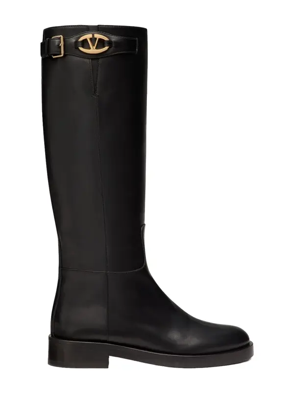 Valentino Garavani 30mm Vlogo The Bold Edition Boots - Black