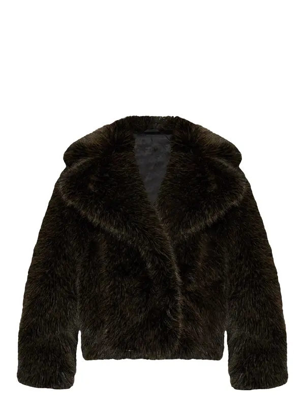 Kenzo Faux-fur Jacket - Brown