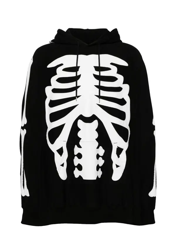 TAKAHIROMIYASHITA THESOLOIST. Skeleton-print Hoodie - Black