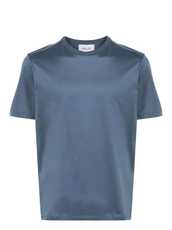 D4.0 Cotton T-shirt - Blue