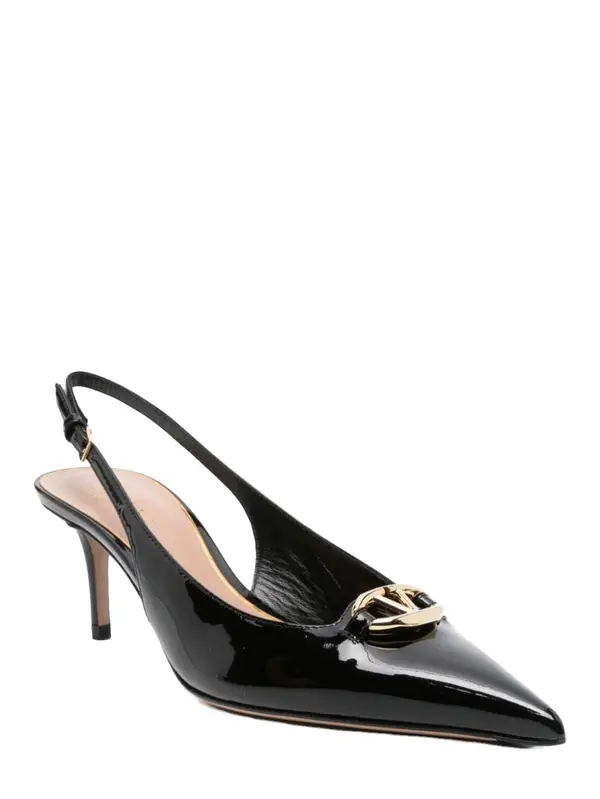 Valentino Garavani Vlogo Slingback Pumps - Black