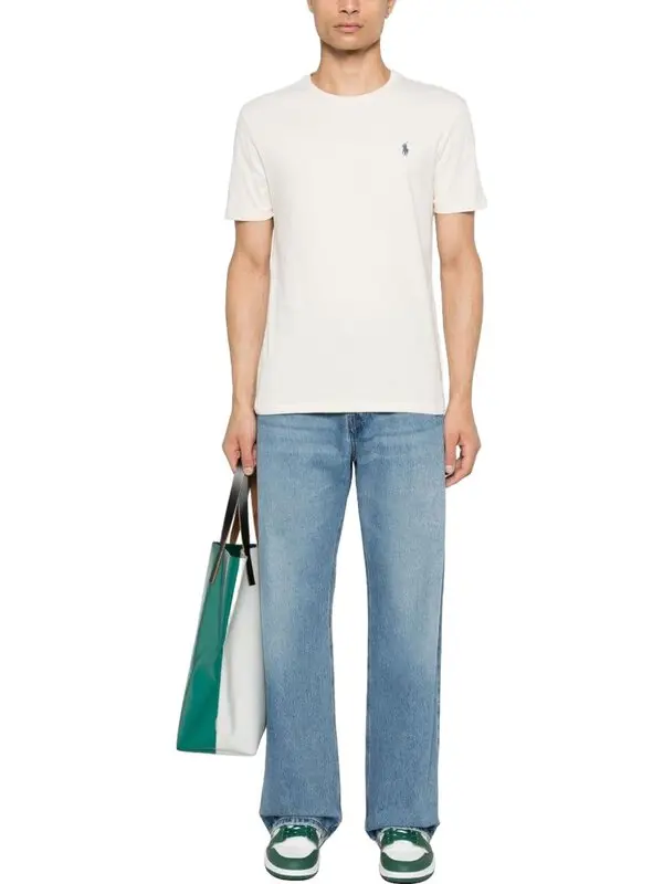 Polo Ralph Lauren Pony-embroidered T-shirt - Neutrals