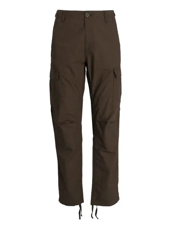 Carhartt Work In Progress Mid-rise Cotton Cargo Pants - Brown