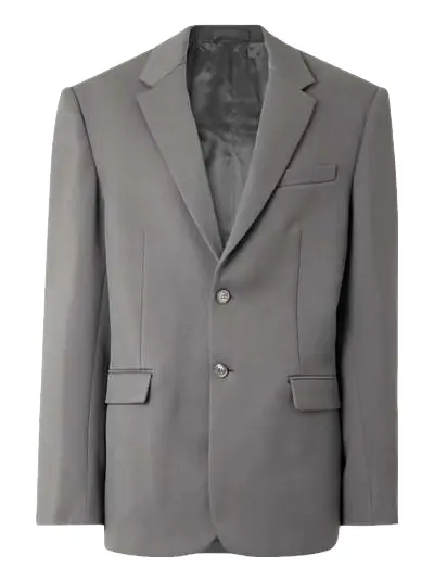 Wardrobe.NYC Wool Single-breasted Blazer - Gray
