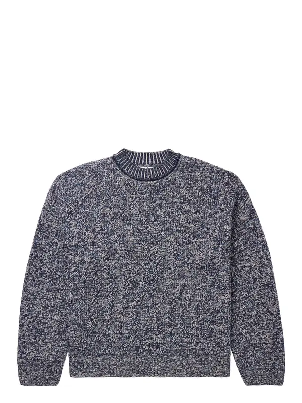 Acne Studios Metallic Textured-knit Sweater - Blue