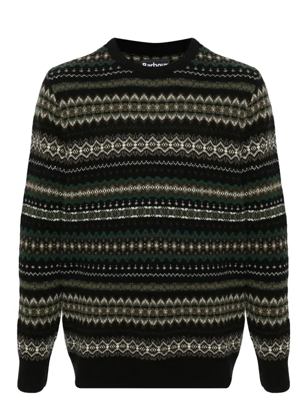 Barbour Fair Isle-knit Sweater - Black