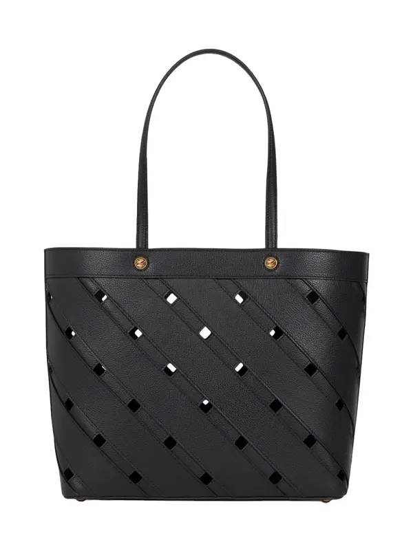 Etro Woven Leather Tote - Black
