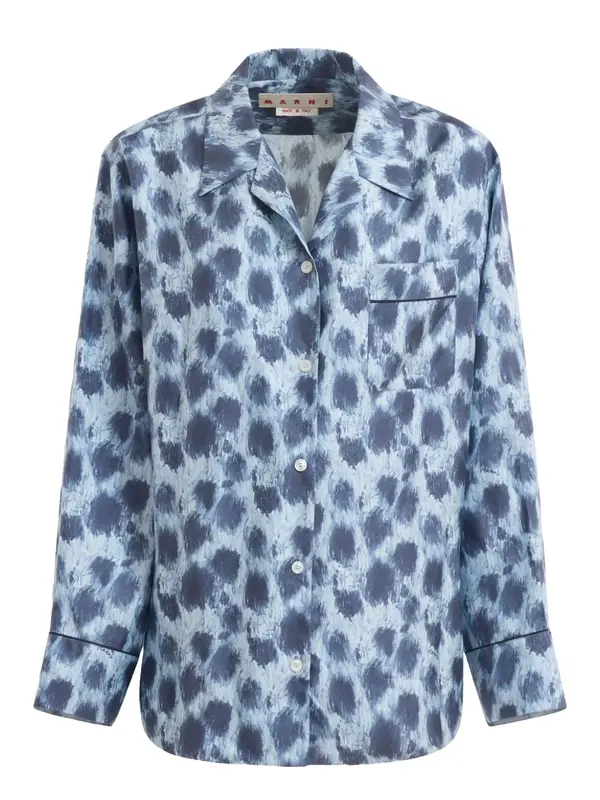 Marni All-over Print Shirt - Blue