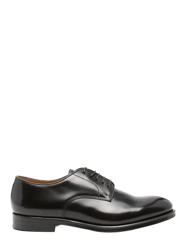 DOUCAL'S Leather Derby Shoes - Black