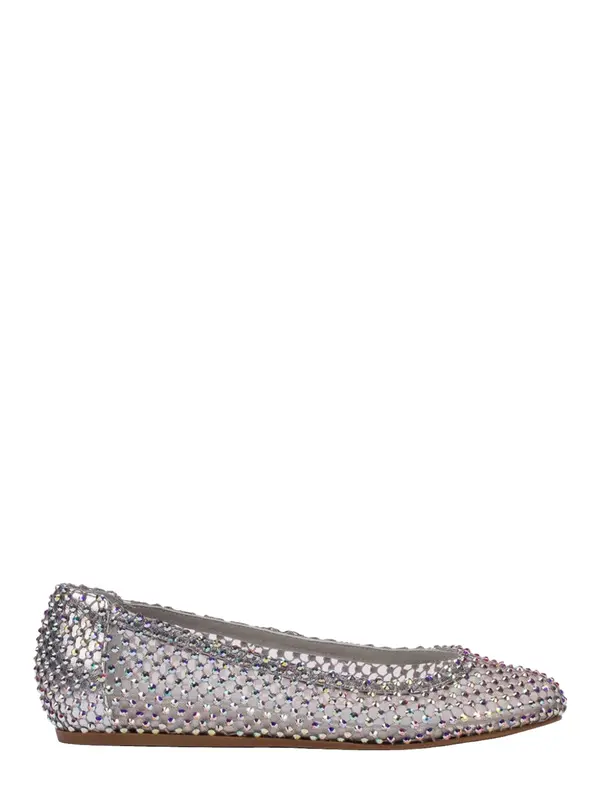 LE SILLA Gilda Crystal-embellished Ballerina Shoes - Silver