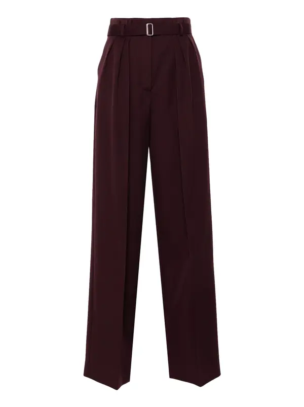 LANVIN Pleated Trousers - Red