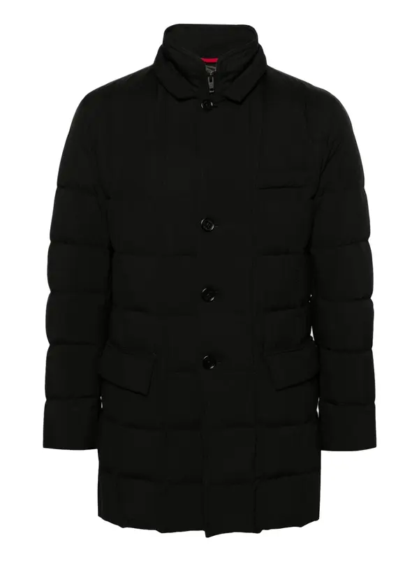 FAY Double-front Padded Down Jacket - Black
