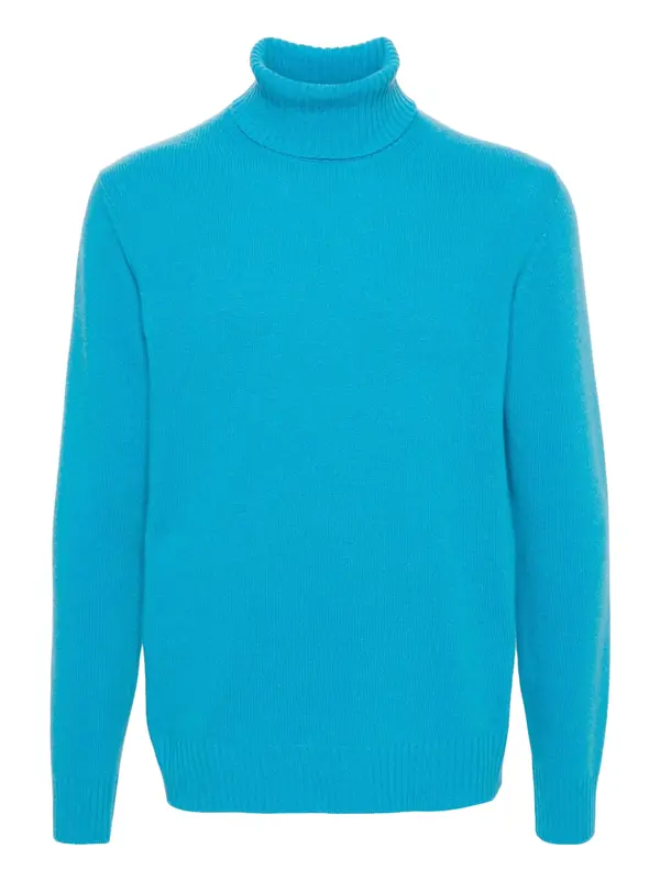 NUUR Roll-neck Sweater - Blue