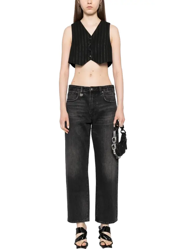 R13 Atlas Straight-leg Jeans - Black