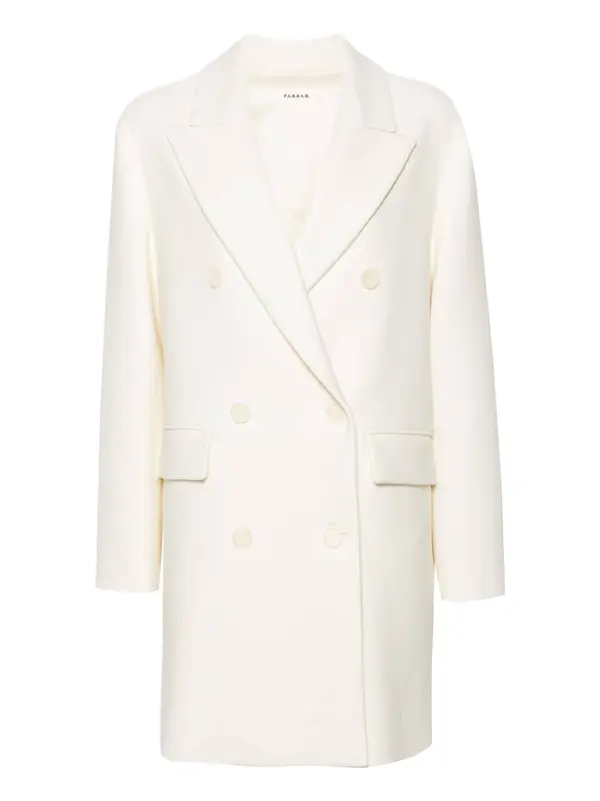 P.a.r.o.s.h Double-breasted Coat - White