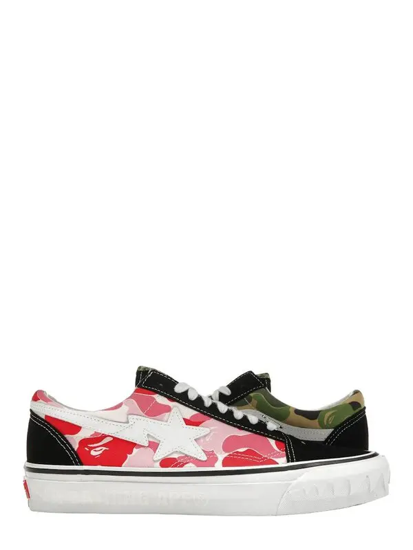 VANS Lx Old Skool Bape Abc Camoin Sneakers - Black/white