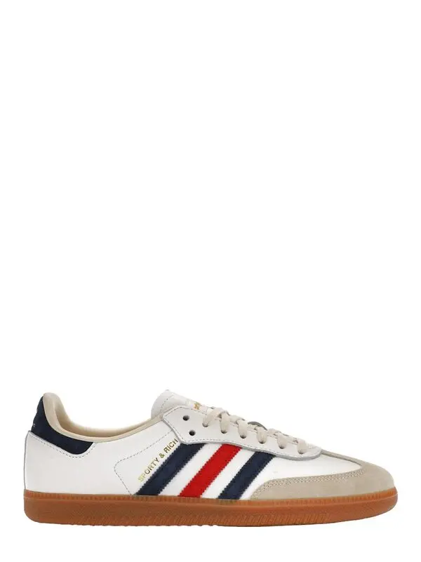 Adidas Samba Og Sporty & Rich Usa - Cloud White/night Indigo/collegiate Red