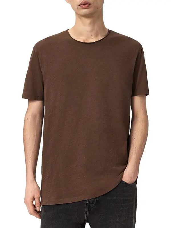 ALLSAINTS Figure Cotton Tee - Bitter Brown
