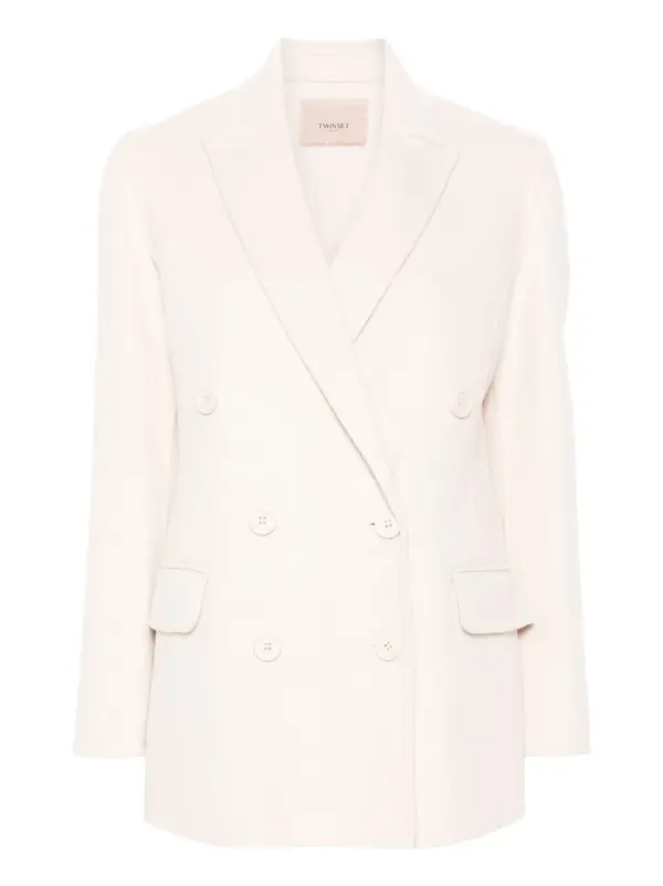 TWINSET Double-breasted Blazer - Pink