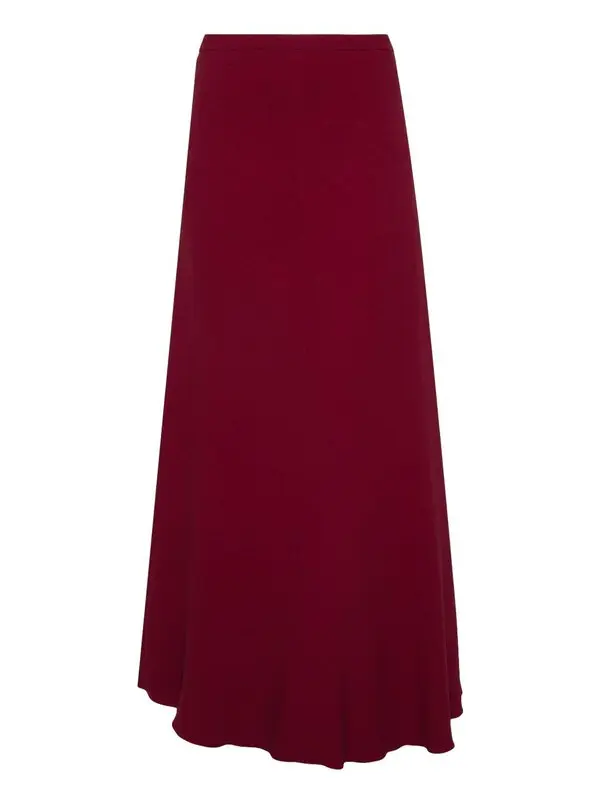 Giambattista Valli Crepe Maxi Skirt - Red