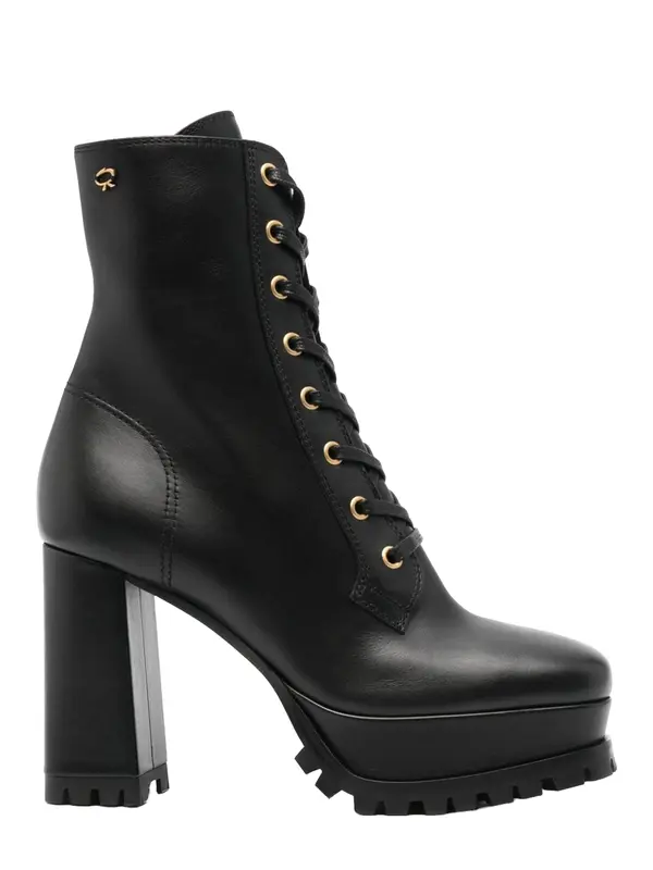 GIANVITO ROSSI 110mm Leather Boots - Black